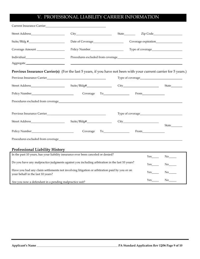 Fillable Pennsylvania Standard Application Form ️ Forms Pennsylvania